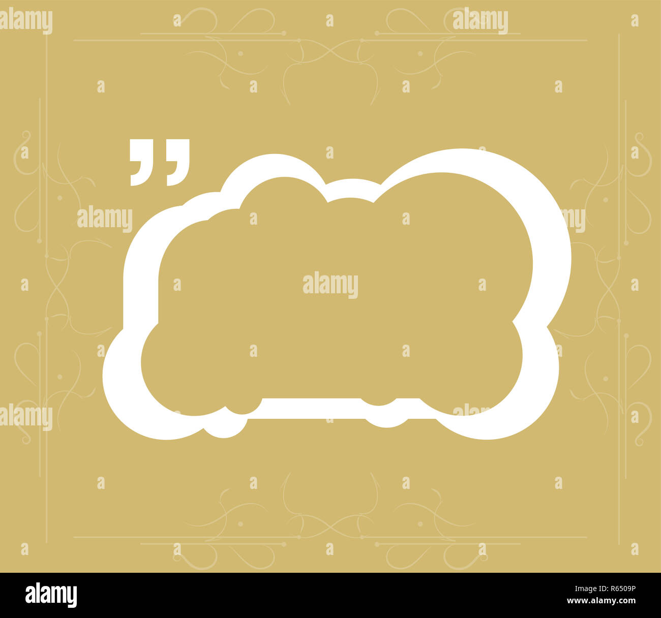Quote text bubble. Commas, note, message and comment. Design element ...