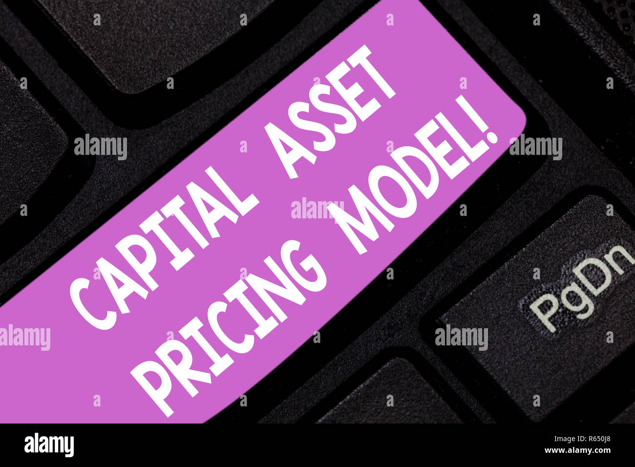 Text sign showing Capital Asset Pricing Model. Conceptual photo ...