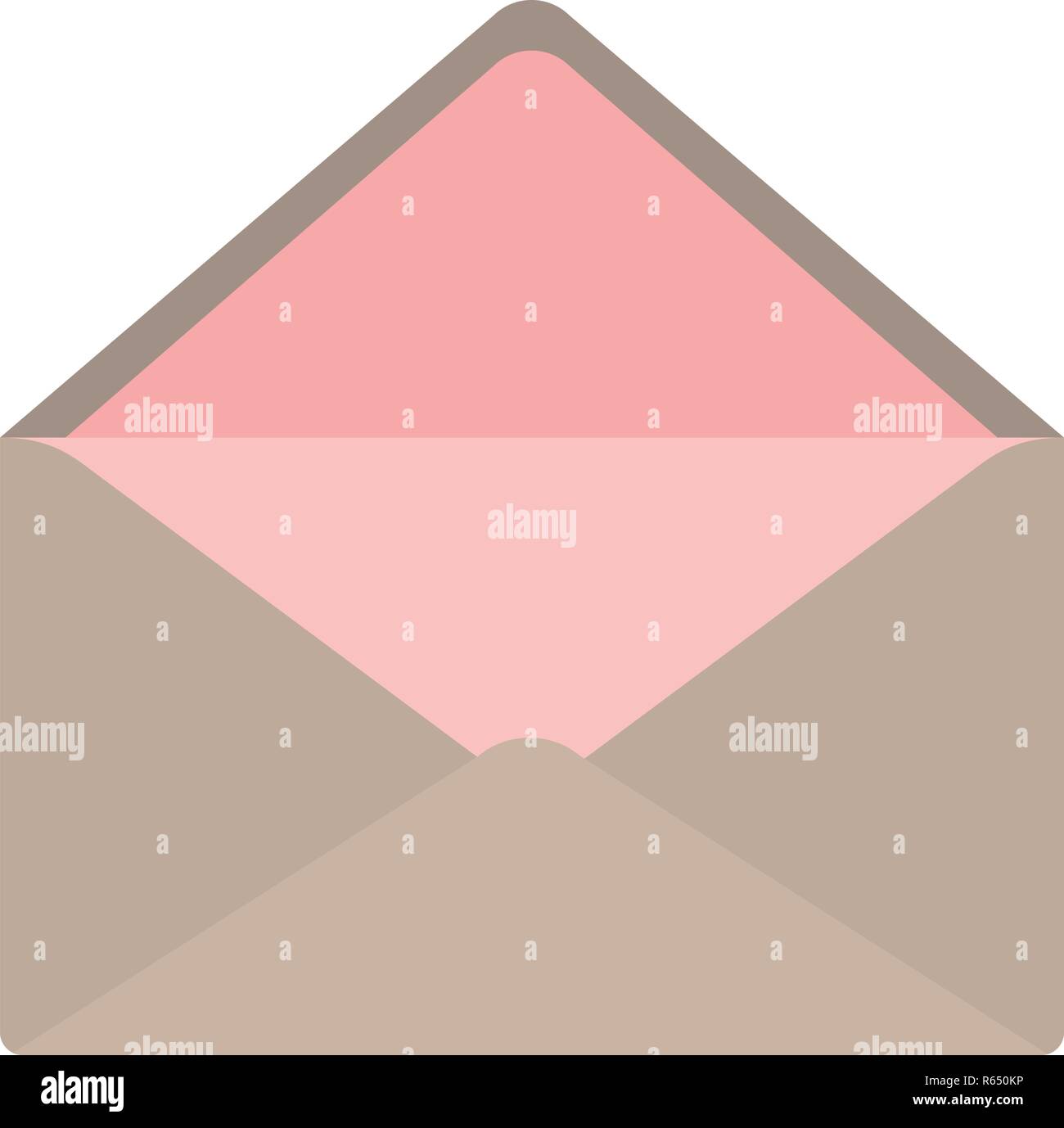 envelope with open letter isolated icon Stock Vector Image & Art - Alamy