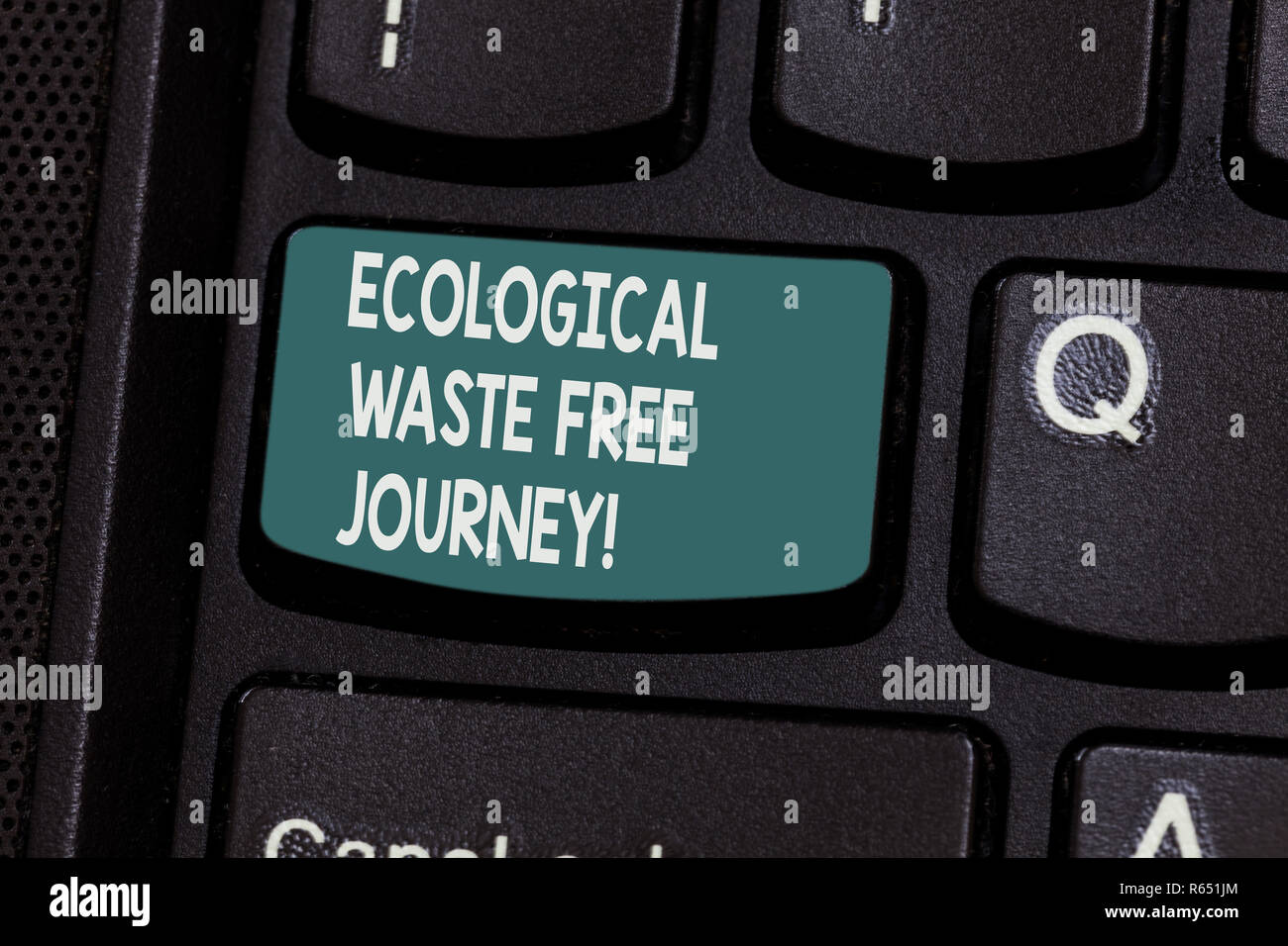 Conceptual hand writing showing Ecological Waste Free Journey. Business ...