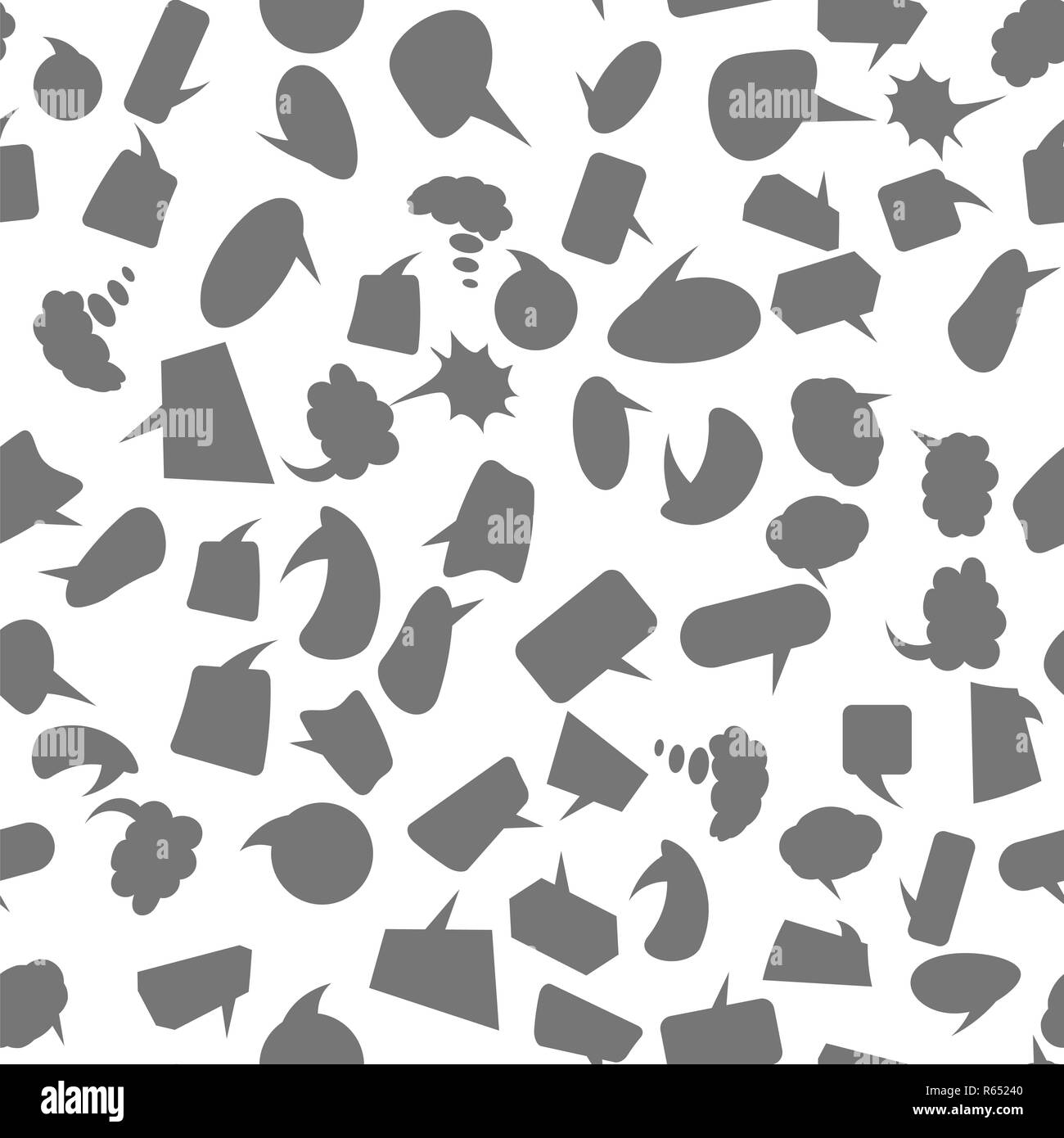 Speech Bubbles Seamless Pattern Stock Photo - Alamy