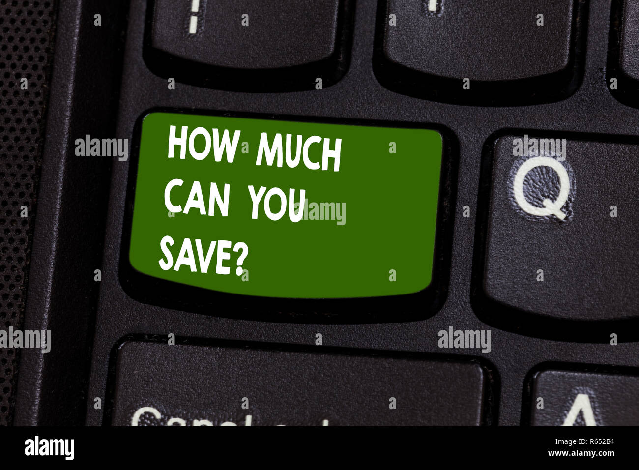 Handwriting text writing How Much Can You Savequestion. Concept meaning ...