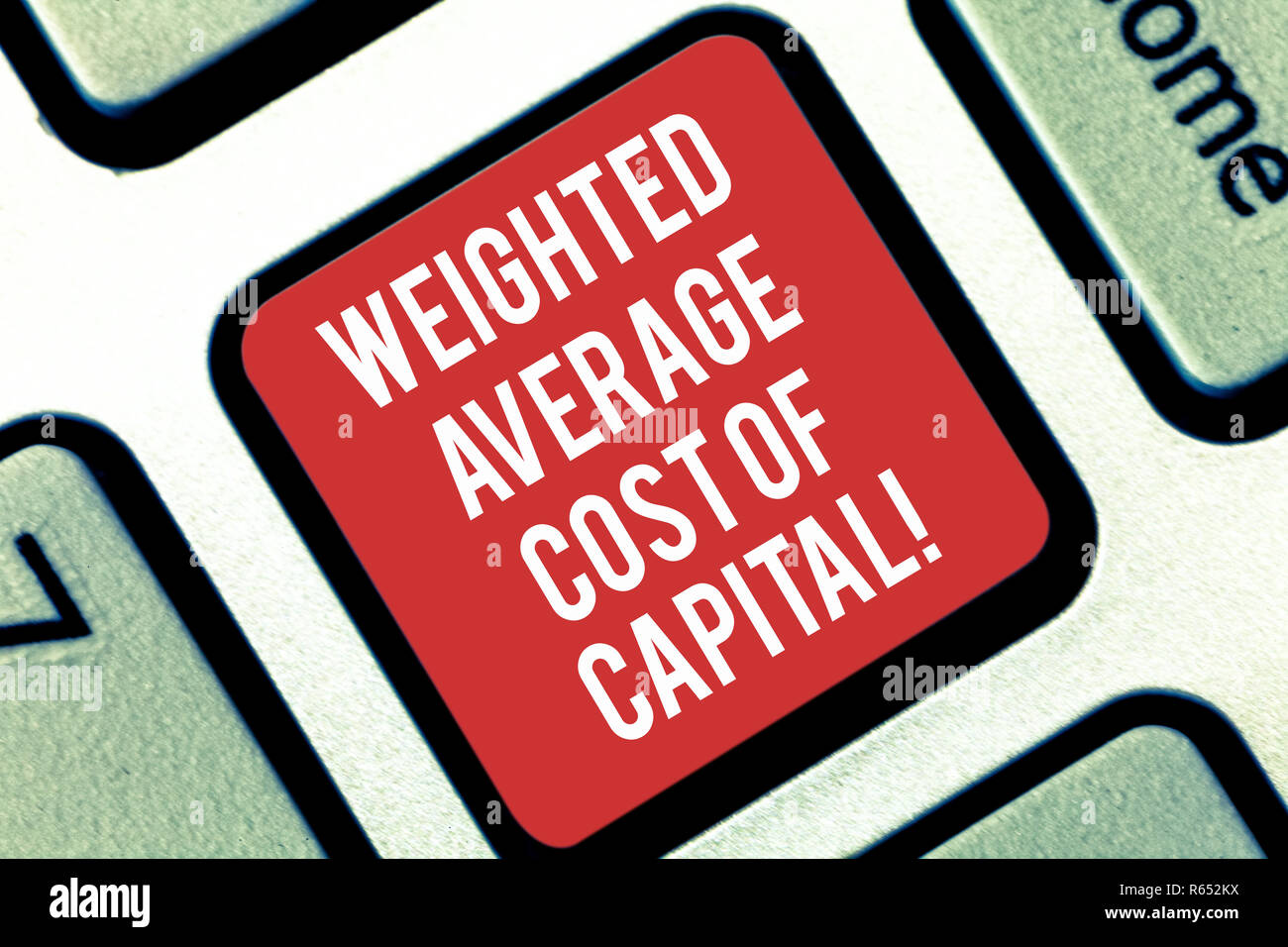 Handwriting text writing Weighted Average Cost Of Capital. Concept ...