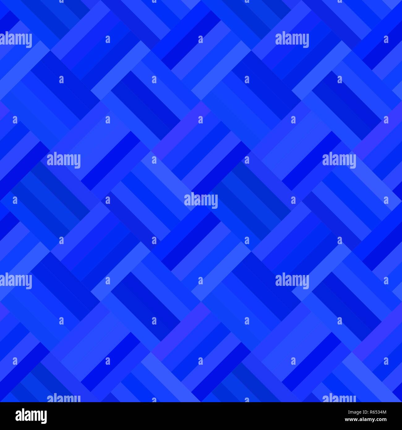 Blue Abstract Diagonal Rectangle Mosaic Pattern Background Seamless Graphic Stock Vector Image