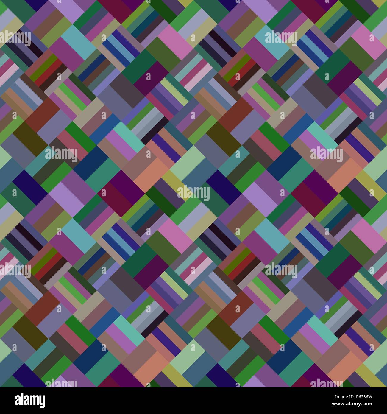 Colorful Abstract Diagonal Rectangle Pattern Vector Mosaic Background Graphic Stock Vector