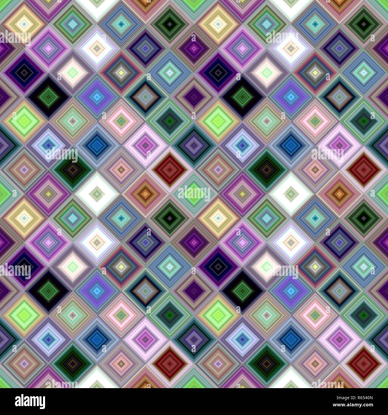 Colorful diagonal square tile mosaic pattern background - seamless ...