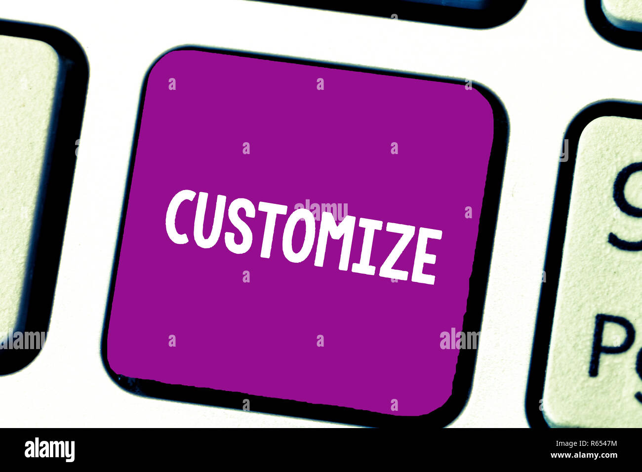 Text sign showing Customize. Conceptual photo modify something to suit ...