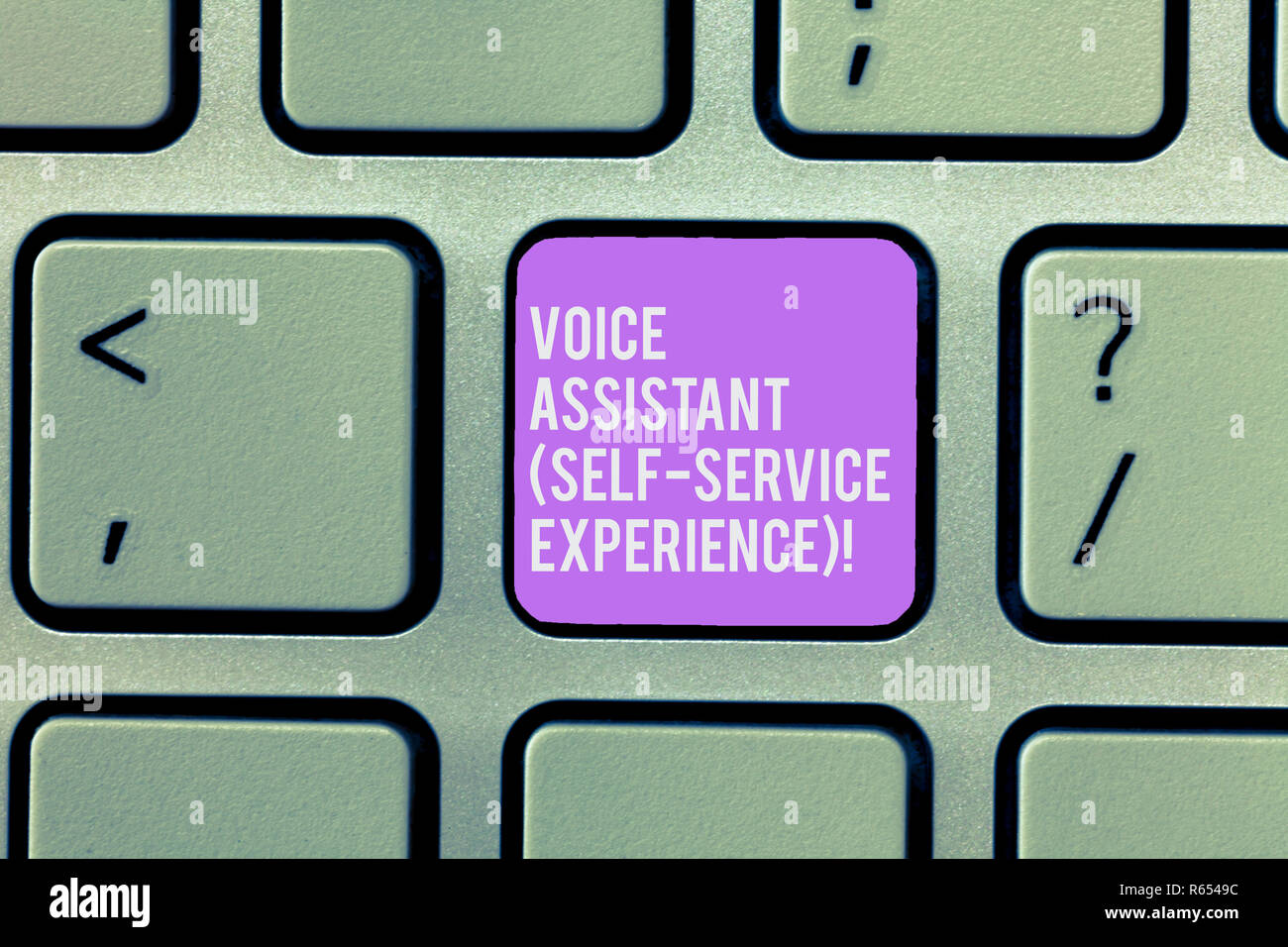 Text sign showing Voice Assistant Self Service Experience. Conceptual ...