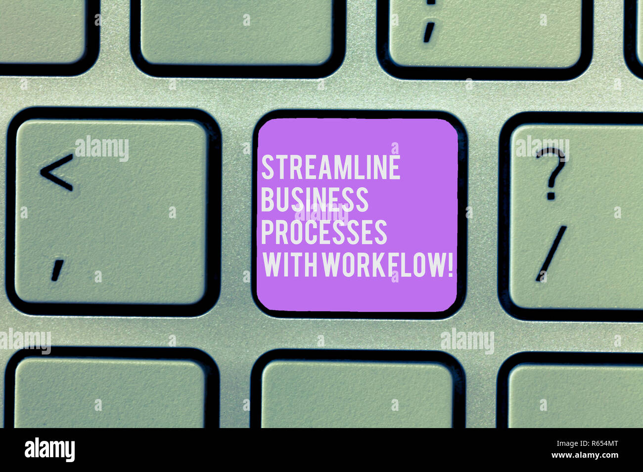 Text Sign Showing Streamline Business Processes With Workflow