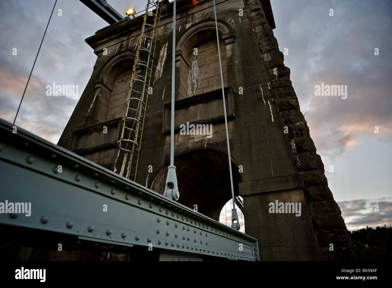 Menai Suspension Bridge Stock Photo - Alamy