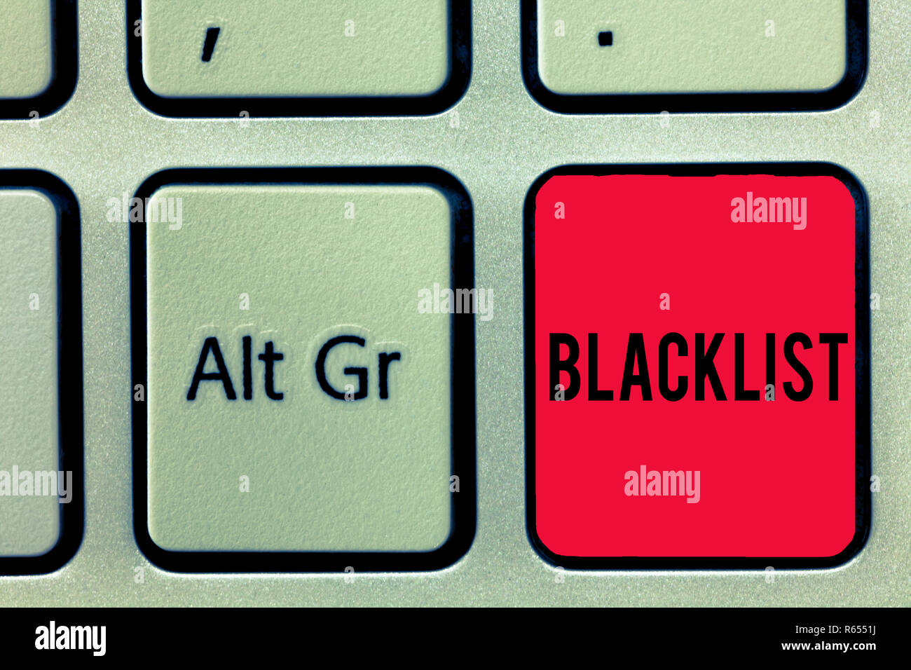 Blacklisted word hi-res stock photography and images - Alamy