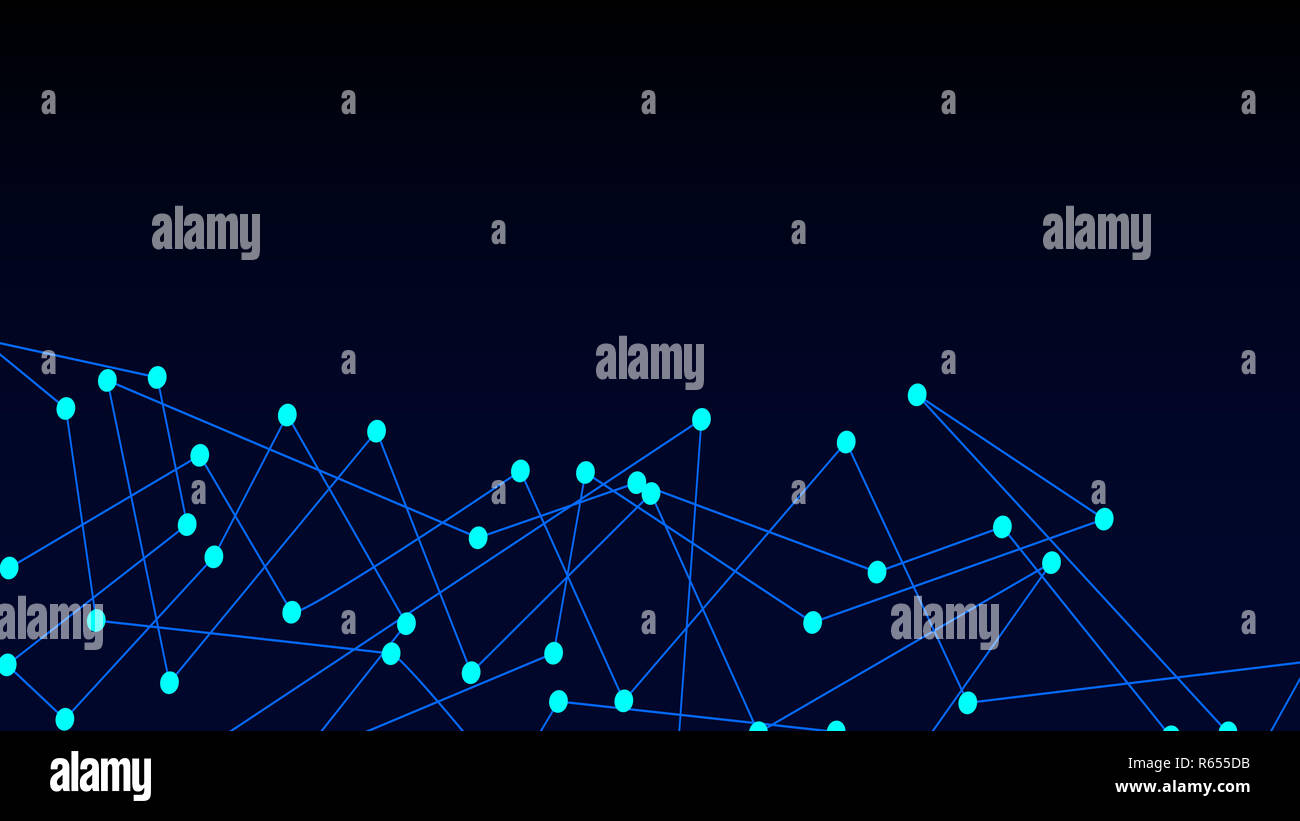 Abstract connection dots. Digital illustration backdrop Stock Photo - Alamy