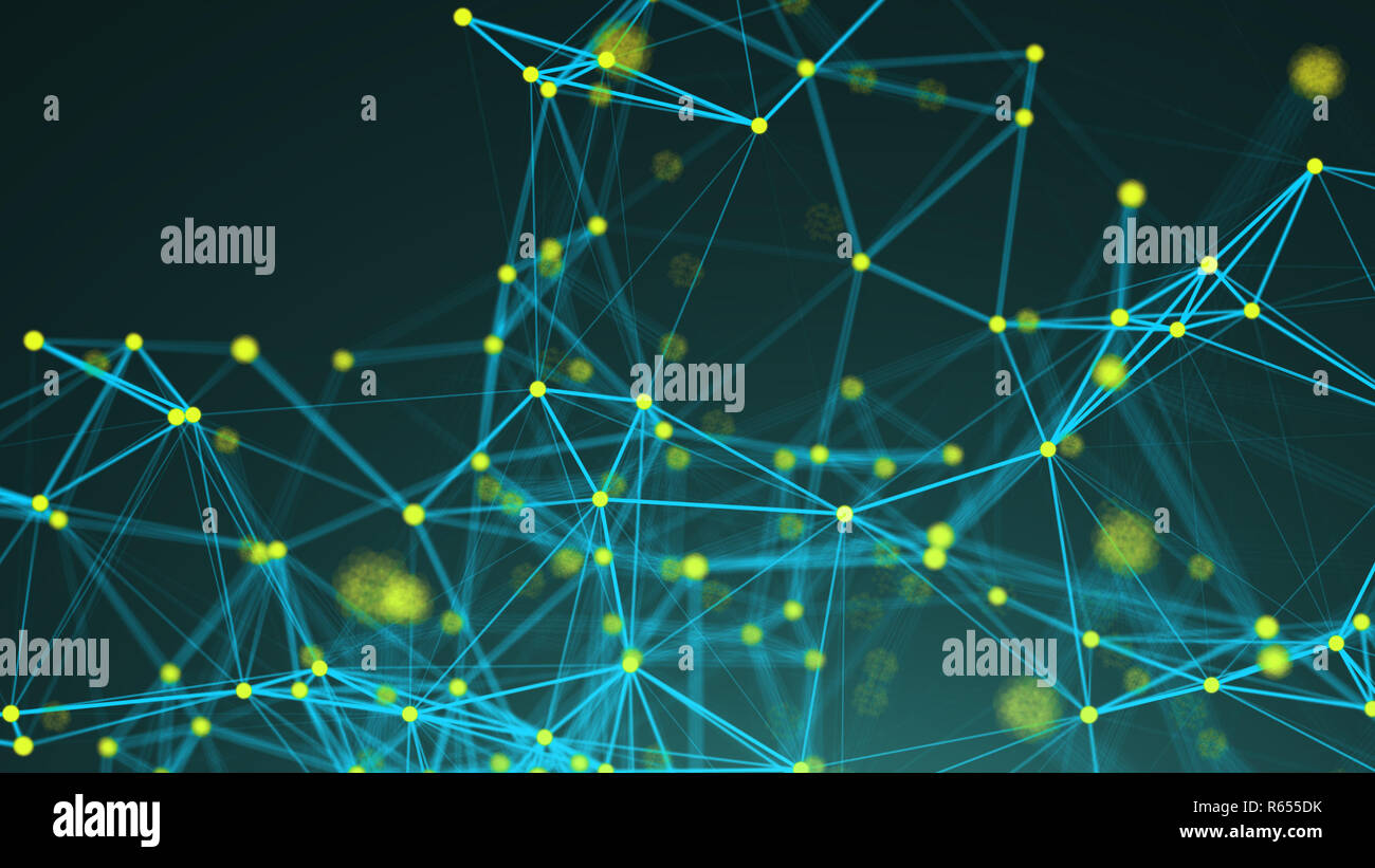 Abstract connection dots. Technology background. Digital illustration ...