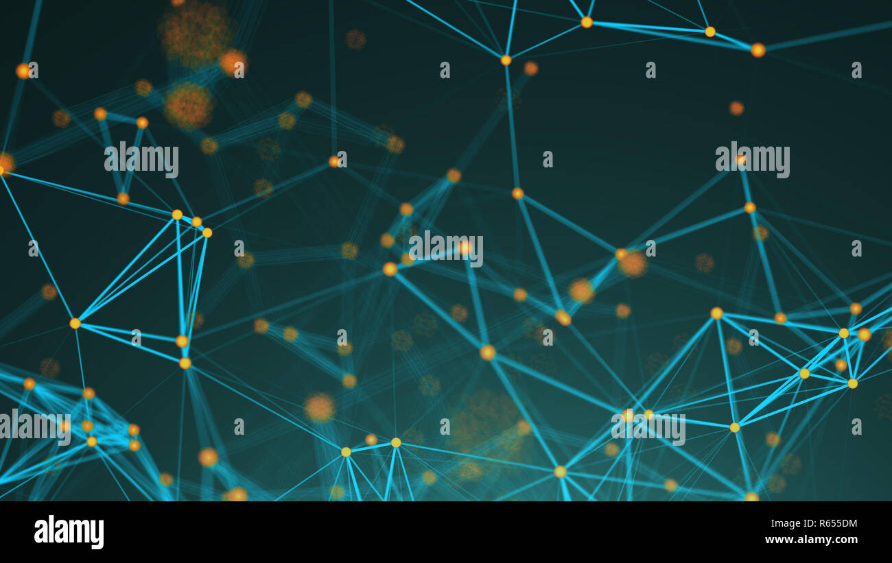 Abstract connection dots. Technology background. Digital illustration ...