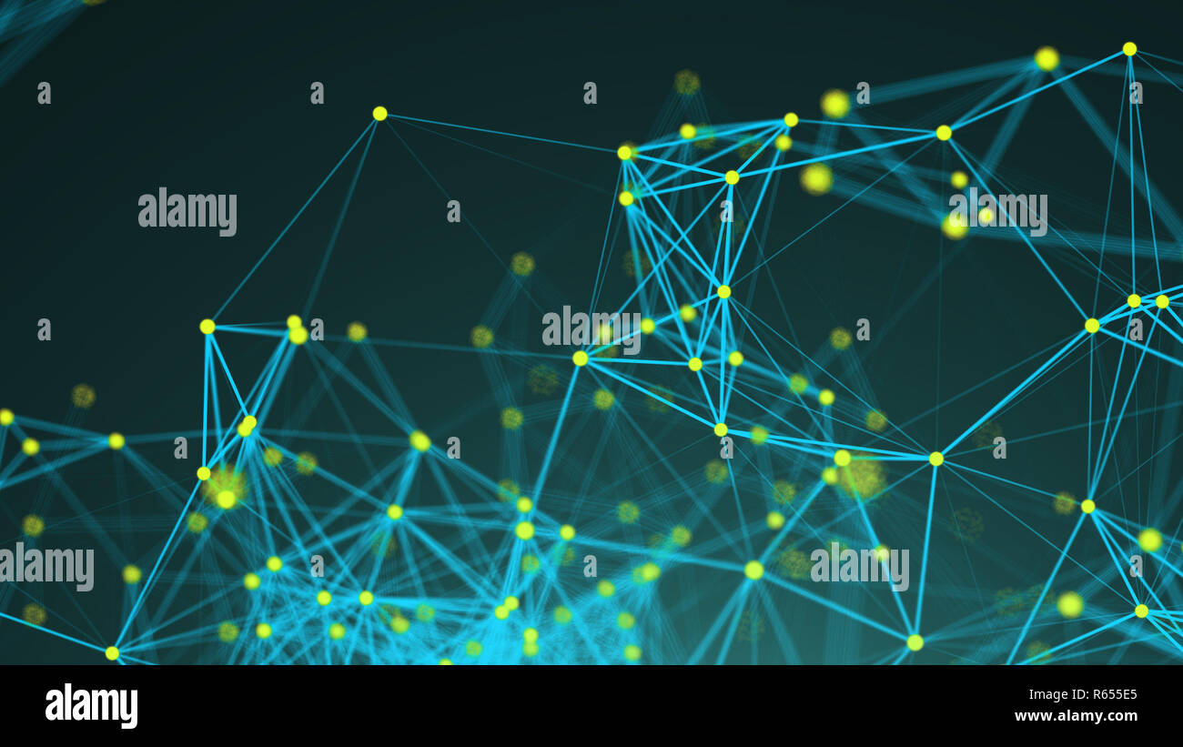 Abstract connection dots. Technology background. Digital illustration ...