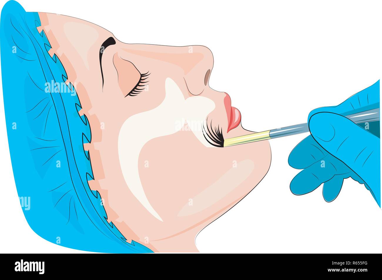 Skincare face facial mask Stock Vector Images - Alamy