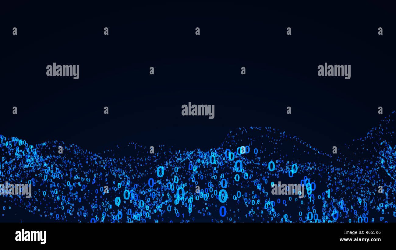Abstract background with digital numbers. 3d rendering Stock Photo - Alamy