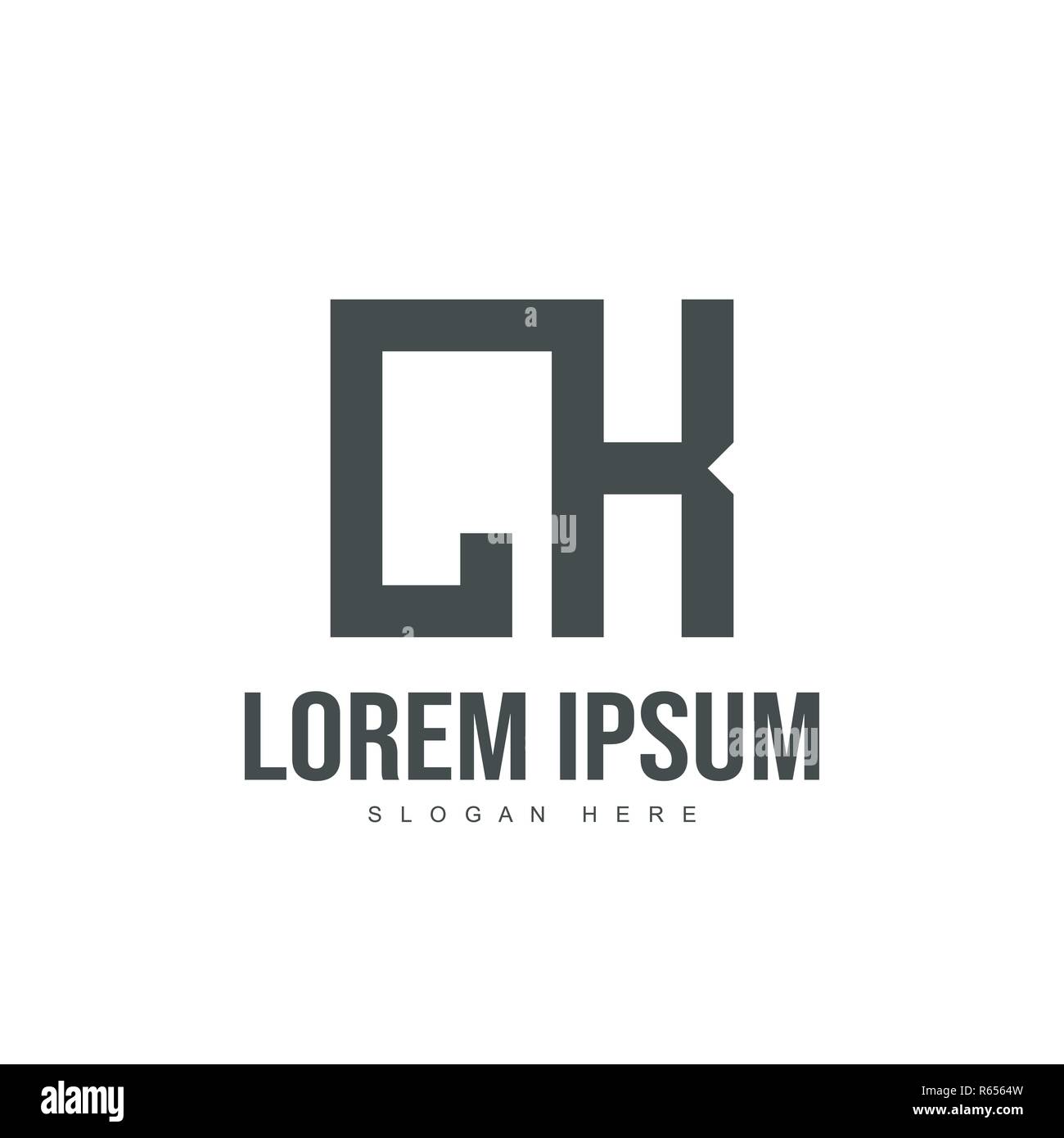 CK Letter logo design. Initial letter logo template design Stock Vector ...