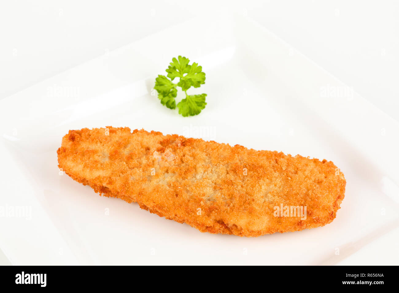 breaded fried fish Stock Photo - Alamy