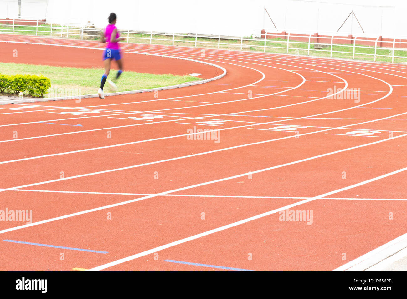 Athletics people running on the track Sport field Stock Photo - Alamy