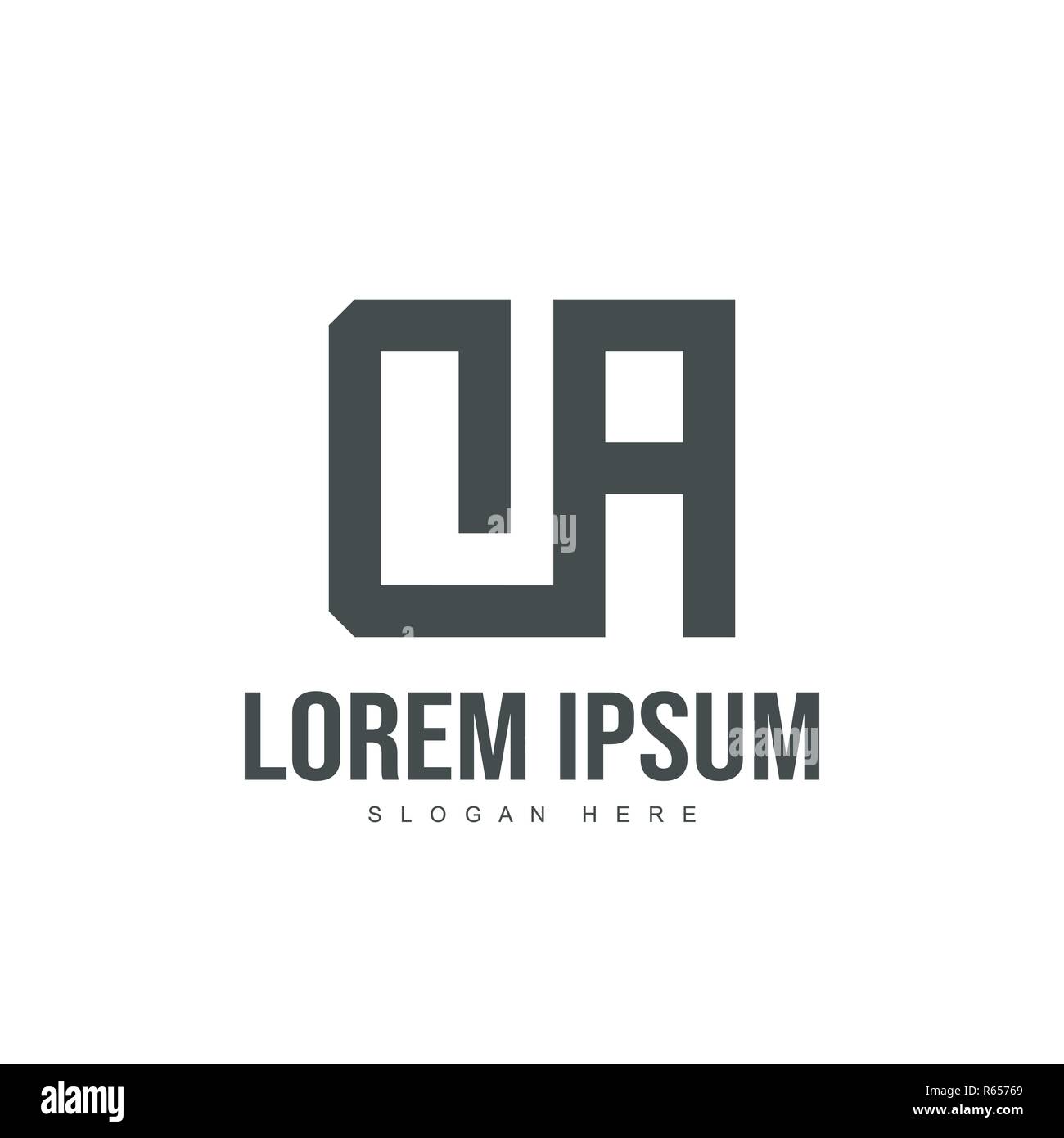 Da minimal logo design Cut Out Stock Images & Pictures - Alamy