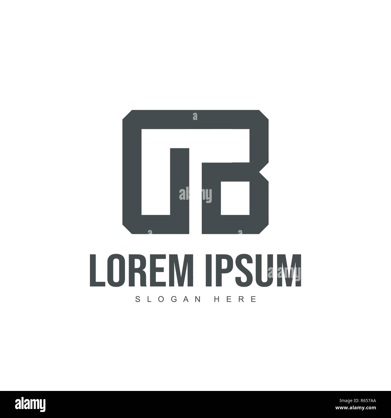 DB Letter logo design. Initial letter logo template design Stock Vector ...