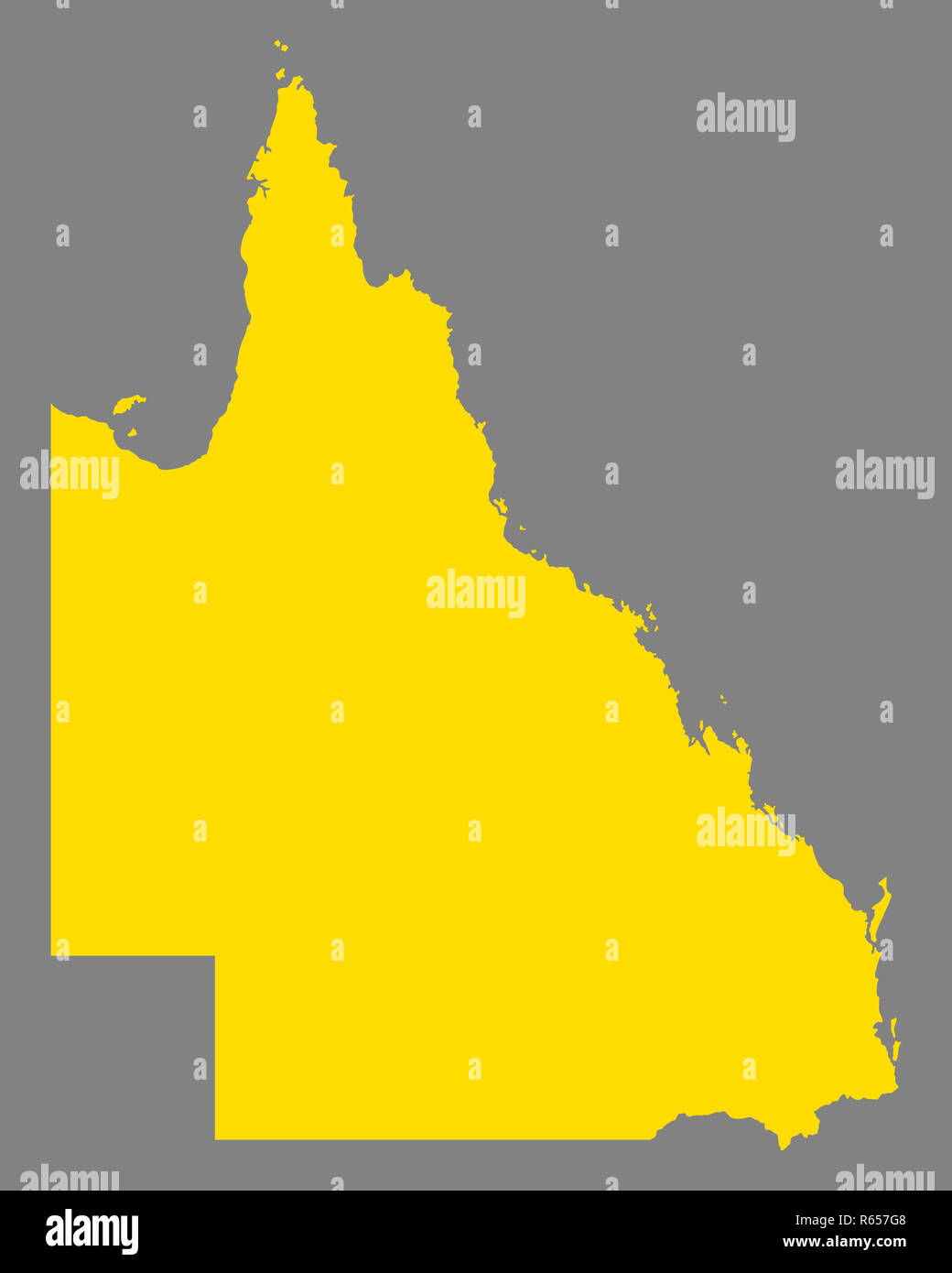 map of queensland Stock Photo - Alamy