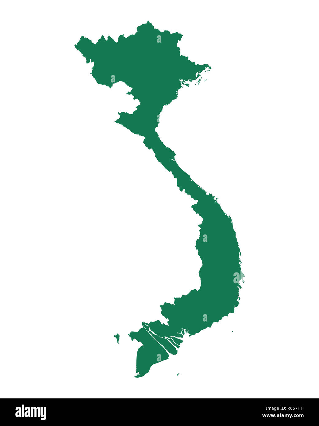 Vietnam map green hi-res stock photography and images - Alamy