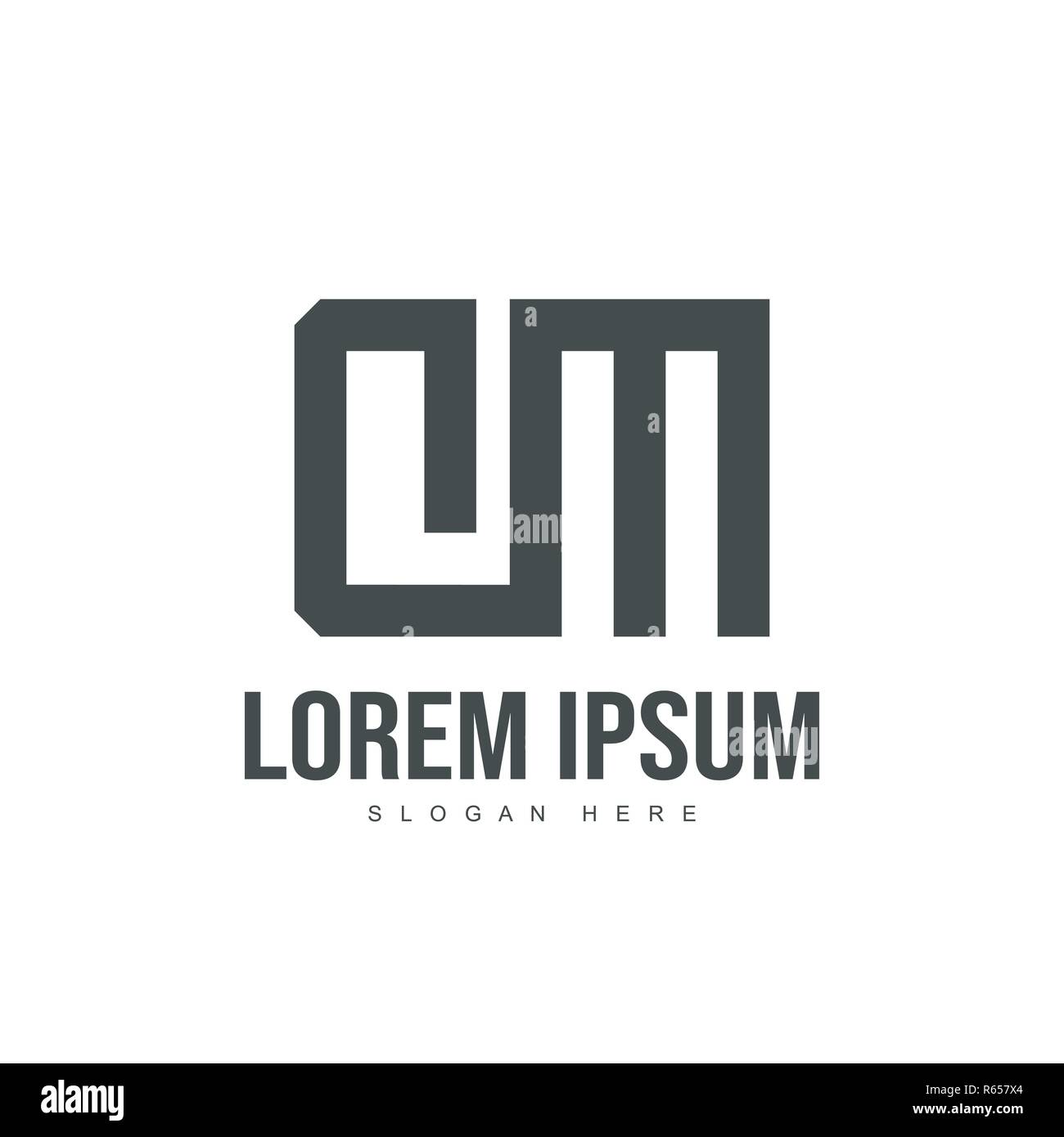 DM Letter logo design. Initial letter logo template design Stock Vector ...