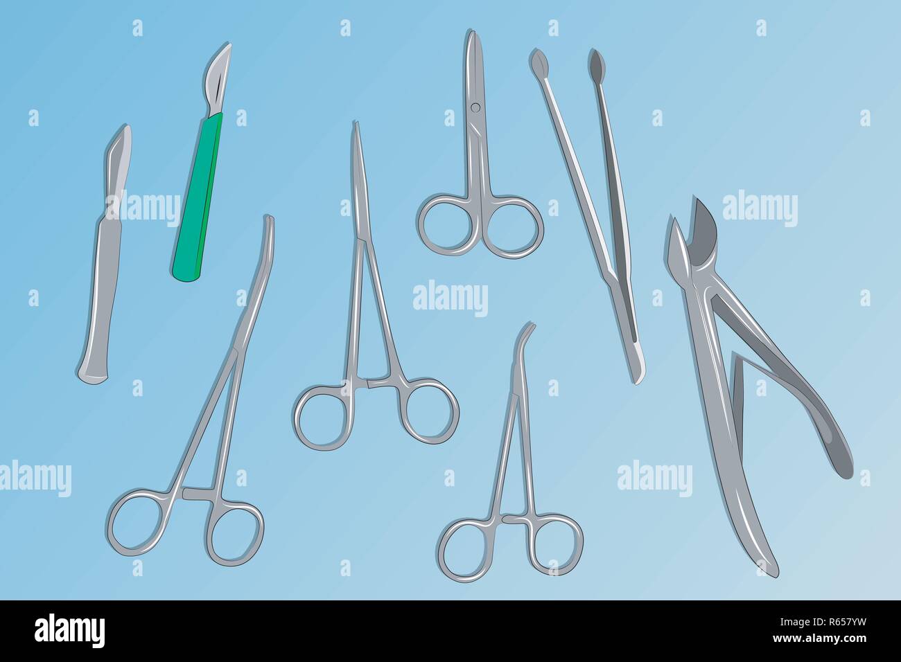 Medical instruments vector vectors hi-res stock photography and images ...