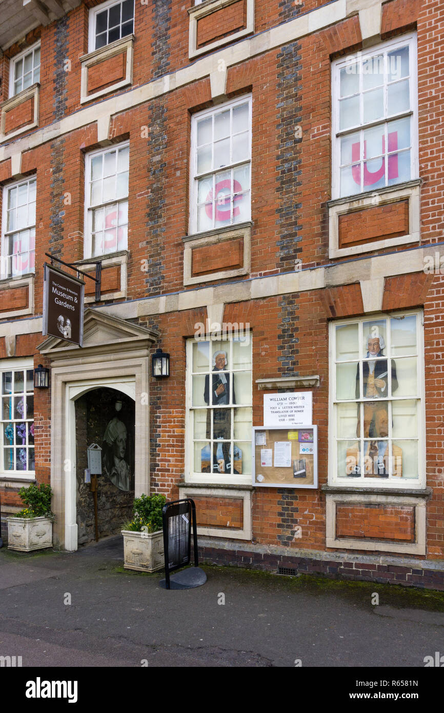 The Cowper and Newton Museum in Olney, Buckinghamshire, UK; it ...