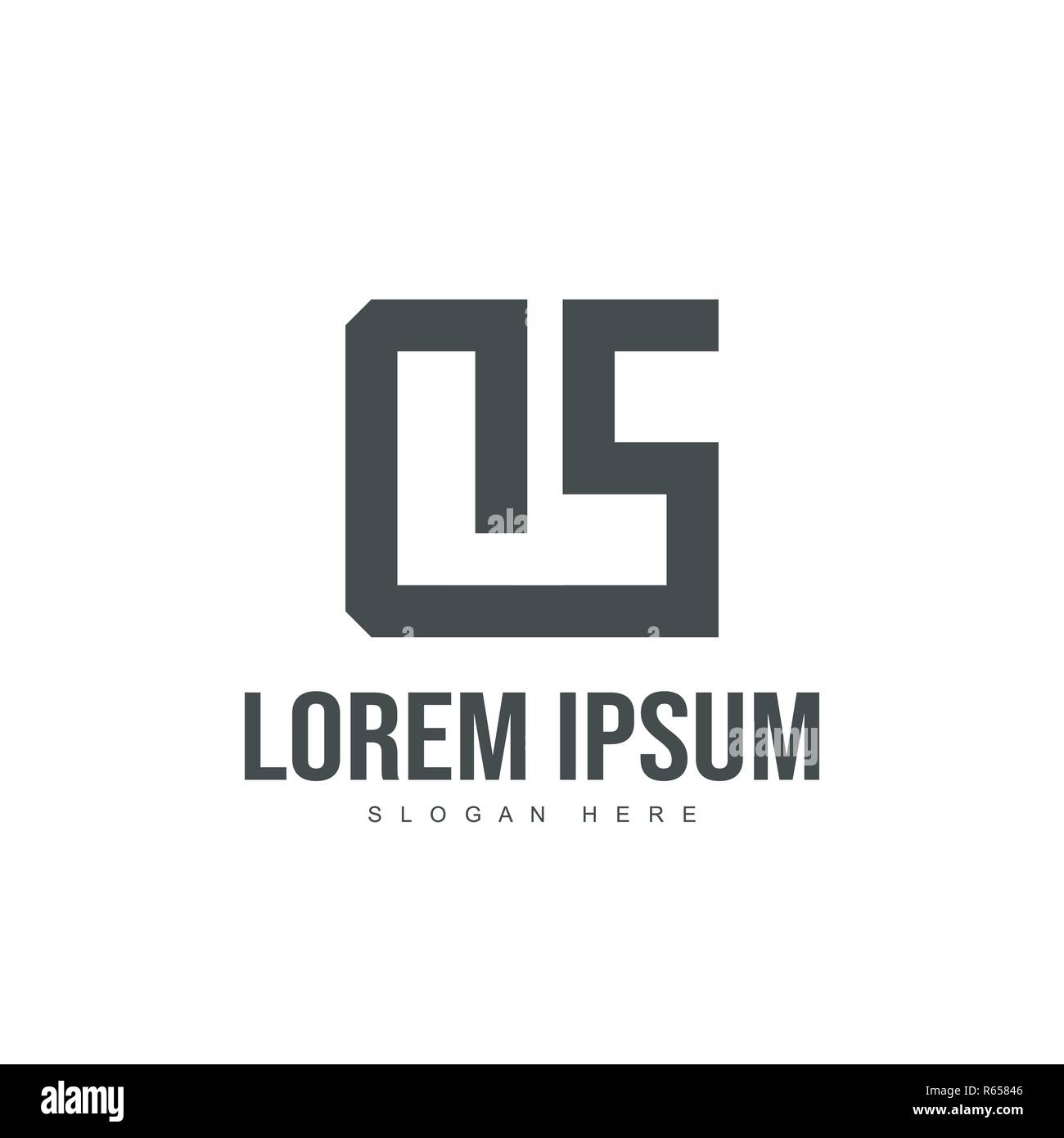 Alphabet letters monogram logo ds Cut Out Stock Images & Pictures - Alamy