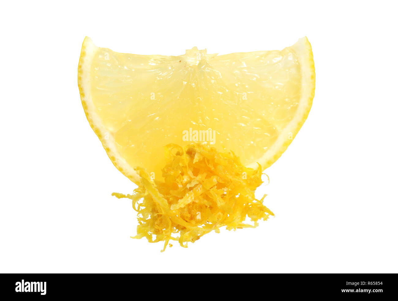 Fresh orange zest grated Cut Out Stock Images & Pictures - Alamy
