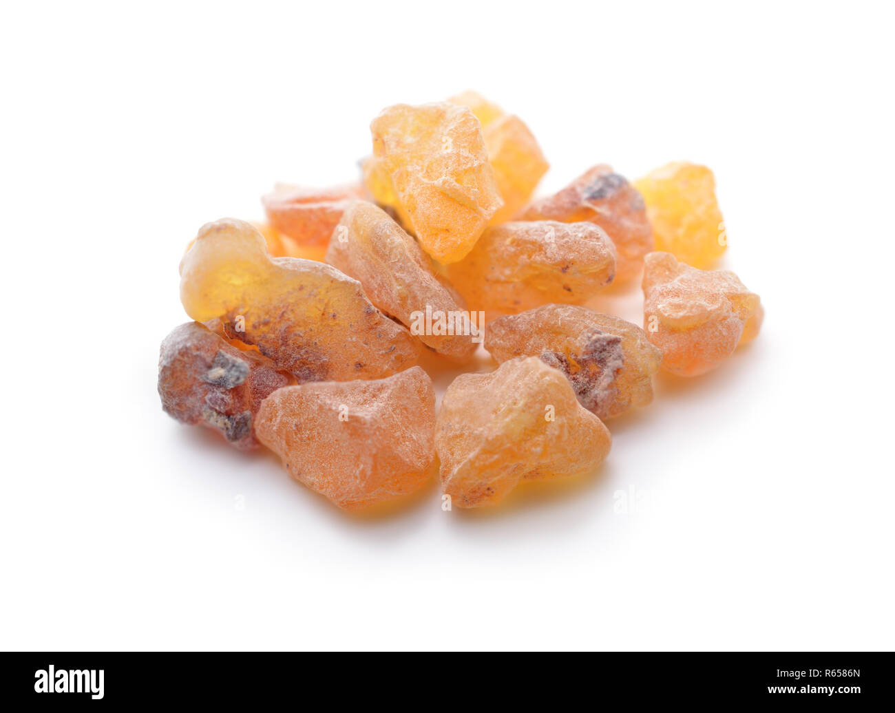 Frankincense olibanum resin. Isolated on white background Stock Photo ...