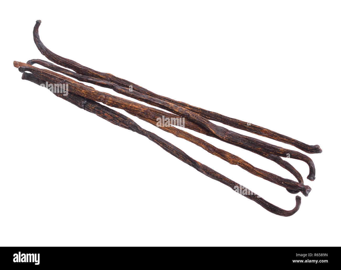 Vanilla pods. Isolated on white background. Full depth of field Stock ...