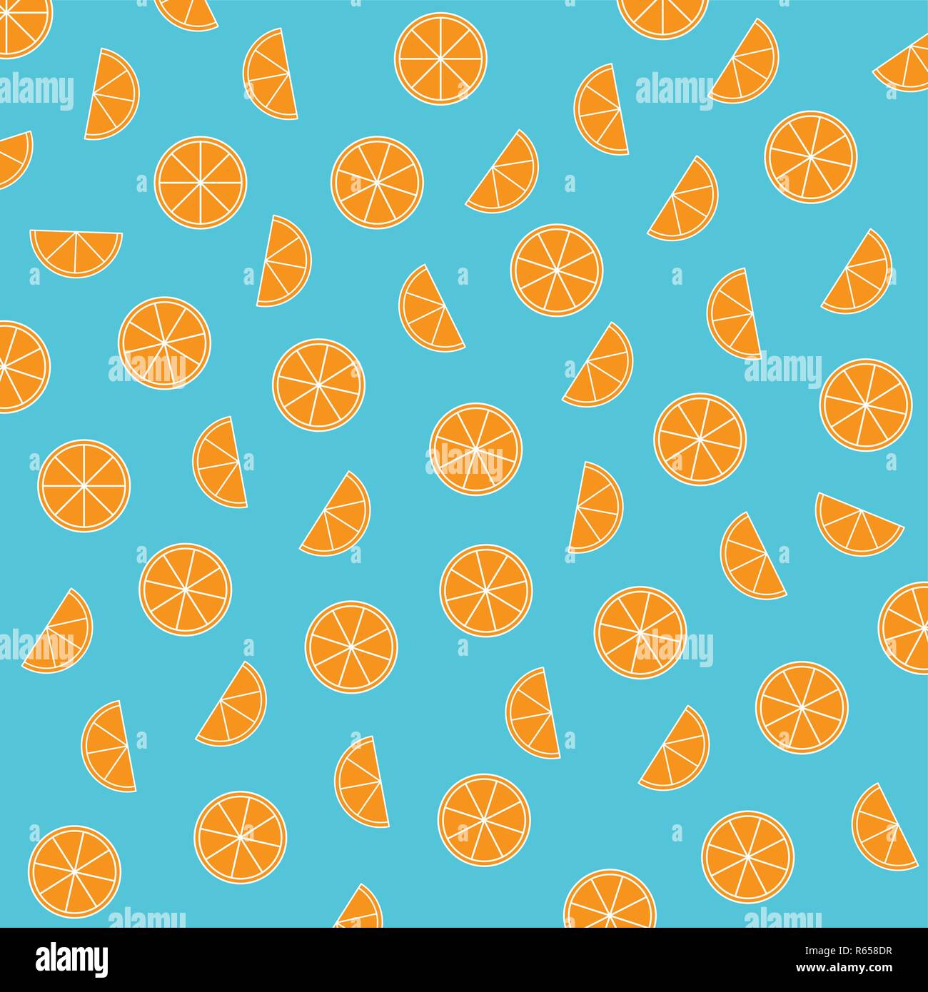 orange fruit slices background- vector illustration Stock Vector Image ...