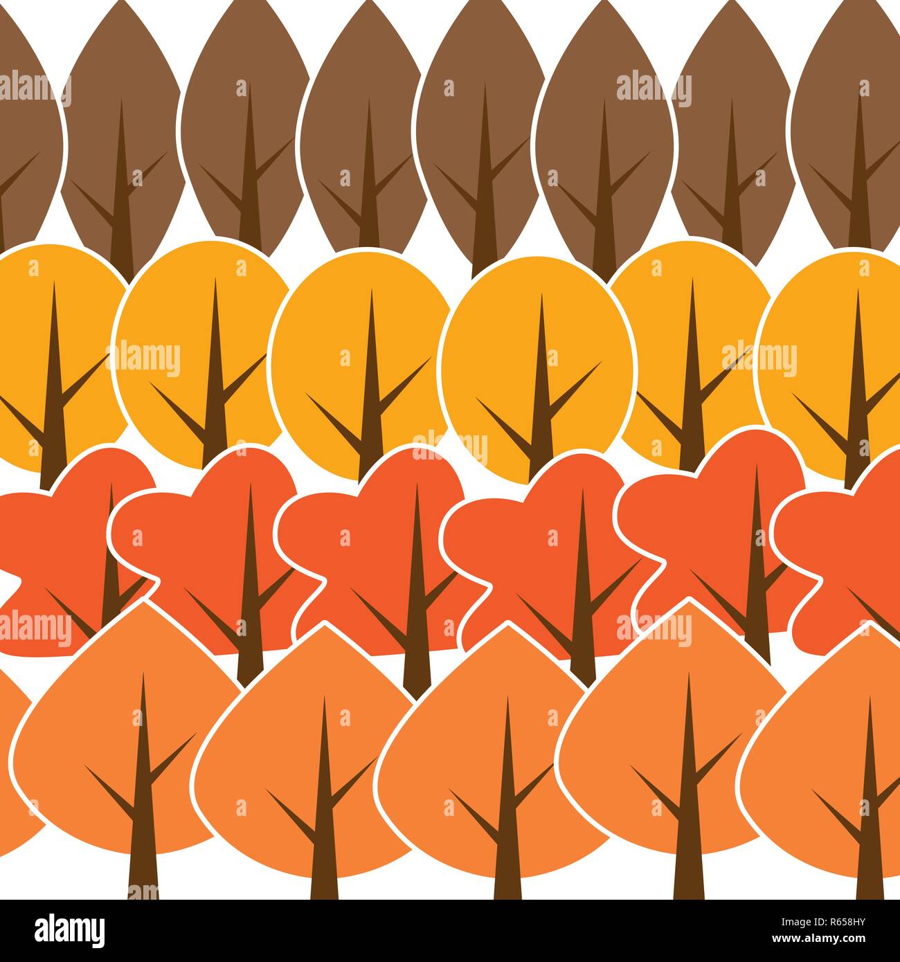 autumn trees background- vector illustration Stock Vector Image & Art ...
