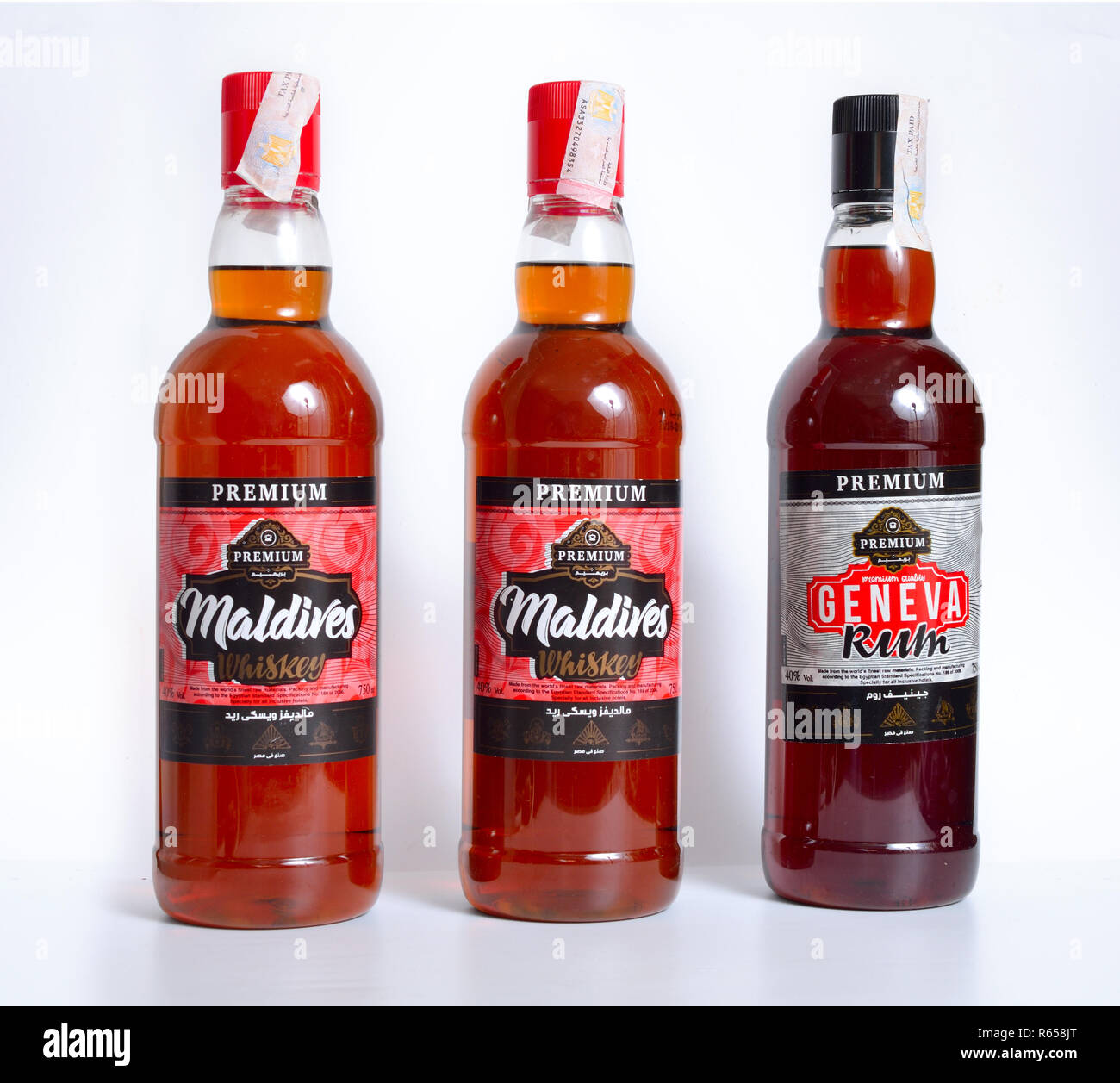 Whiskey and rum. Made from theworld's finnest rawmaterials Packing and ...