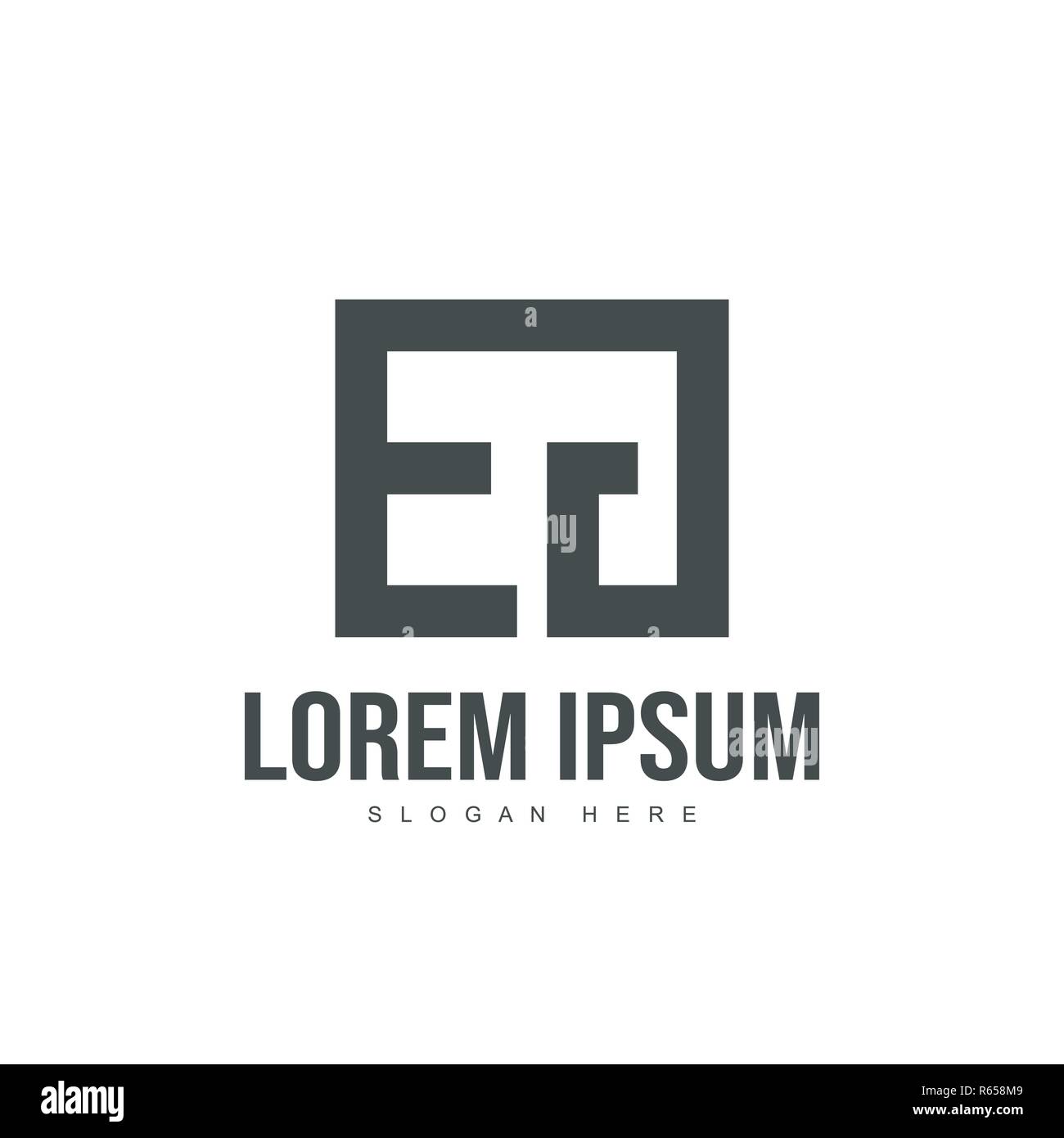 EG Letter logo design. Initial letter logo template design Stock Vector ...