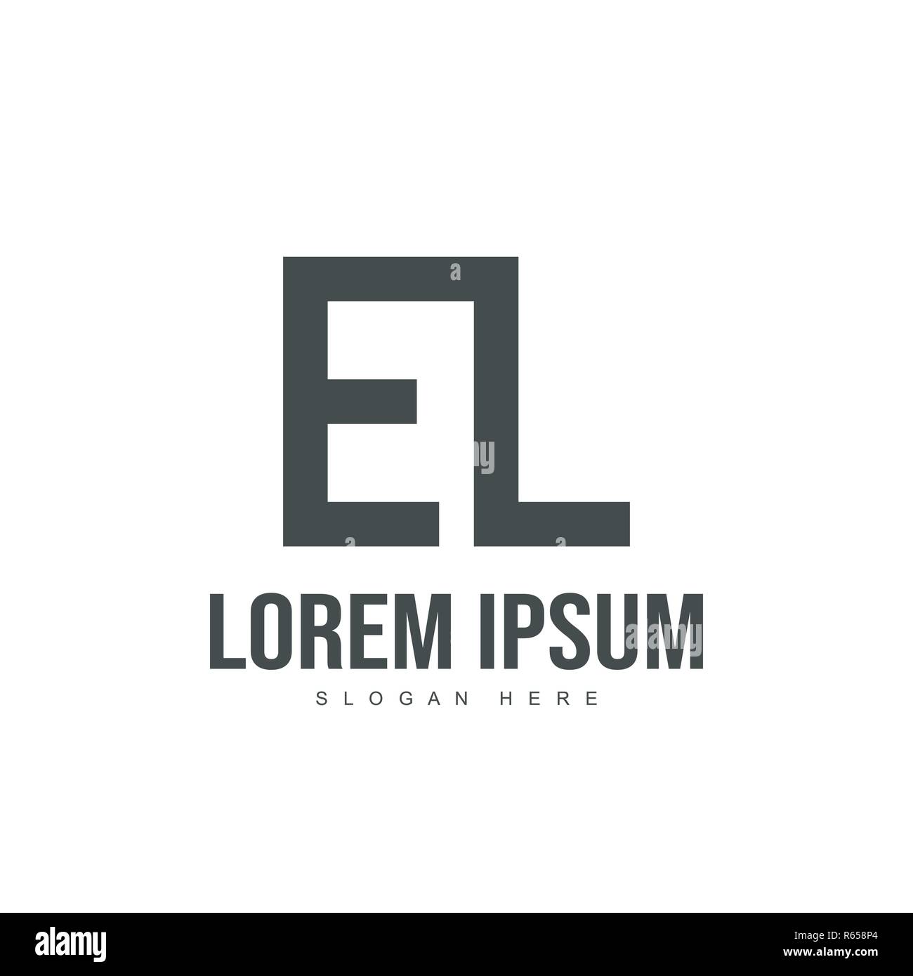 EL Letter logo design. Initial letter logo template design Stock Vector Image & Art - Alamy