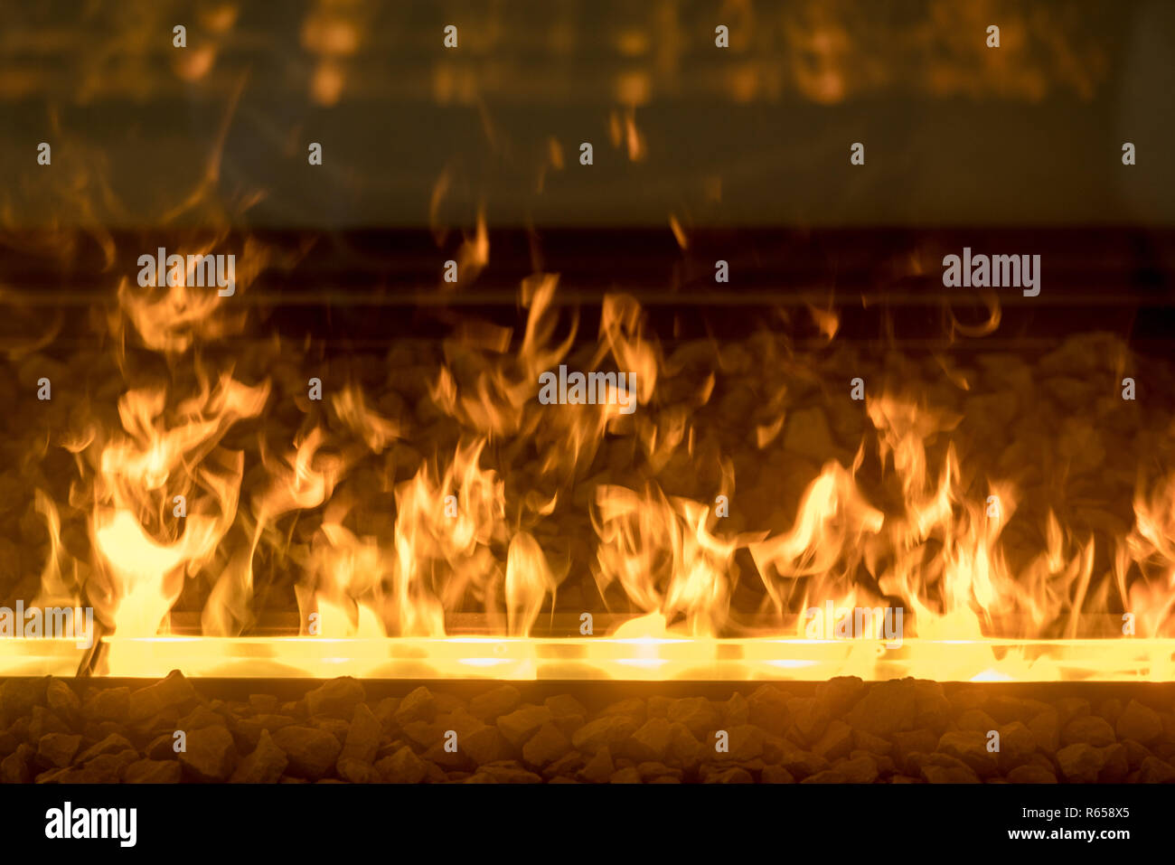 Artificial flames from lighting up smoke or vapor Stock Photo - Alamy