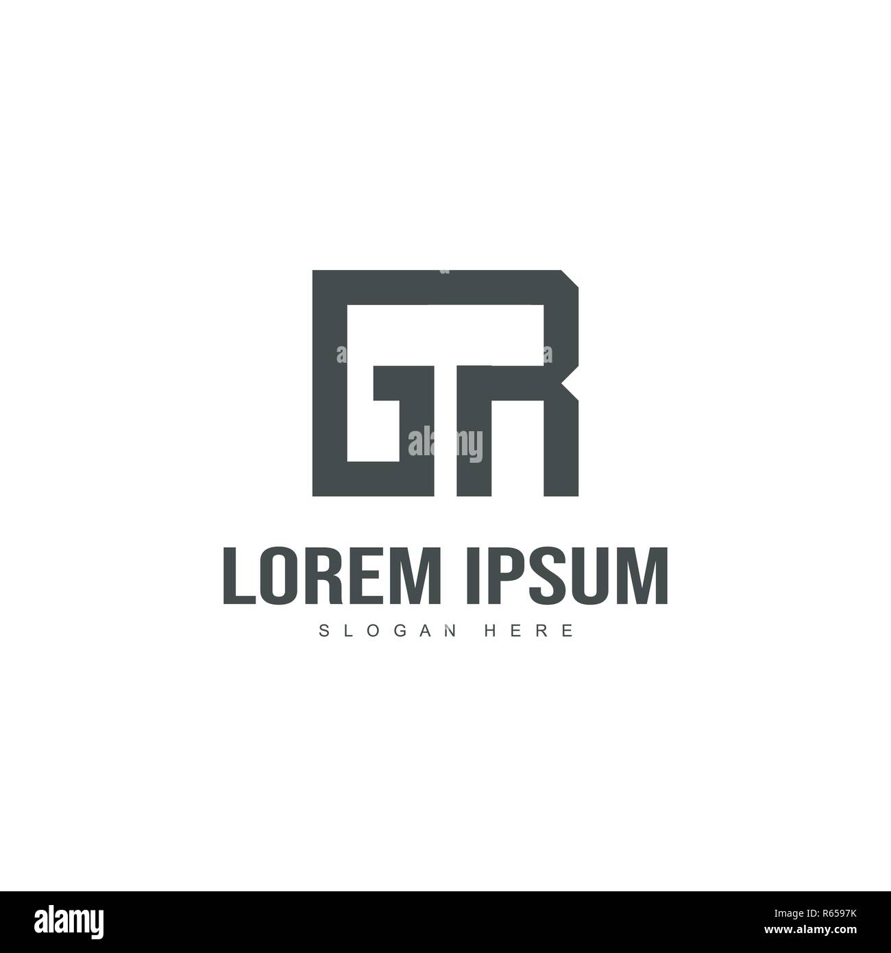 Initial letter logo design. Minimal letter logo template design Stock ...