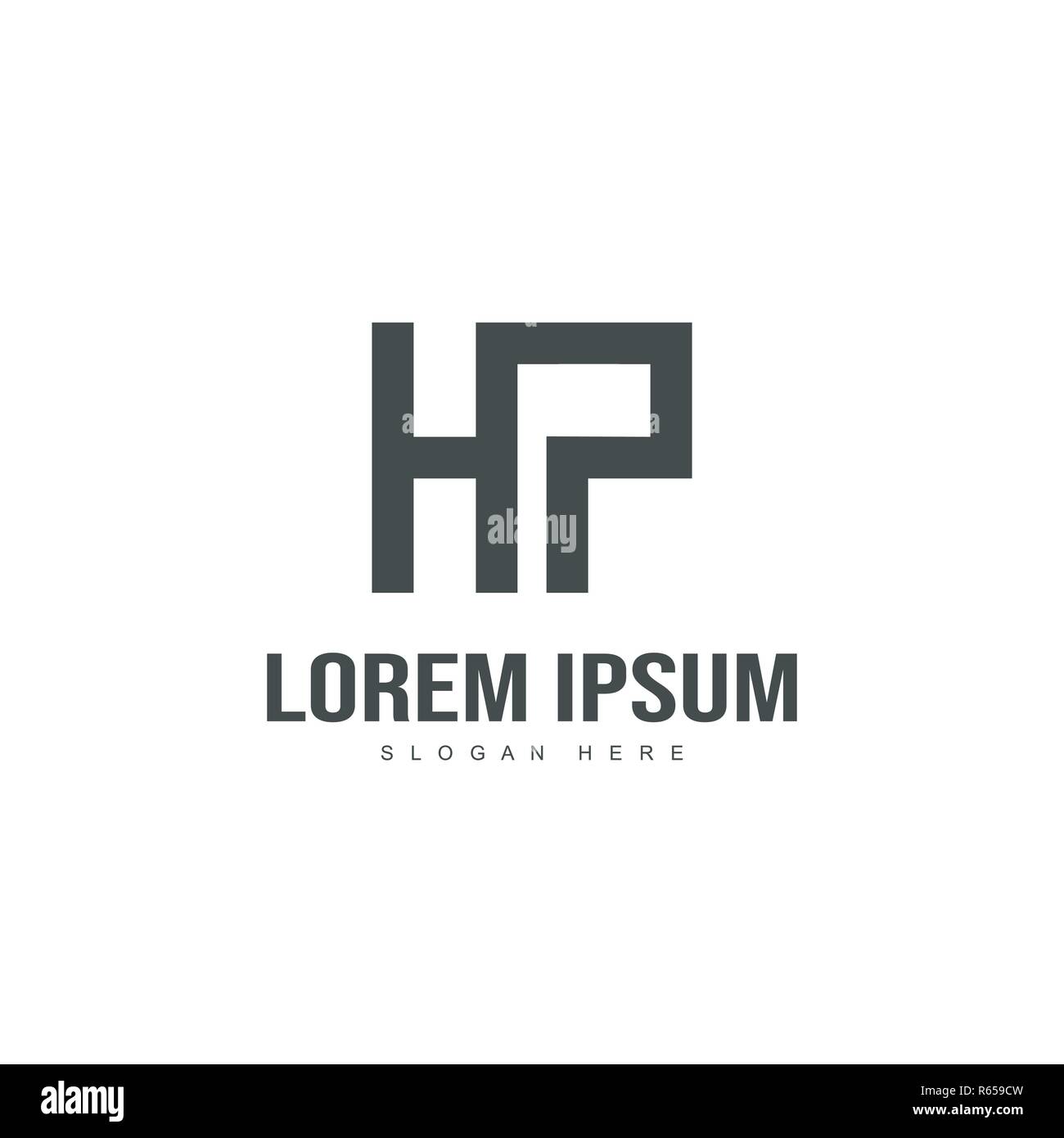 Initial letter logo design. Minimal letter logo template design Stock ...