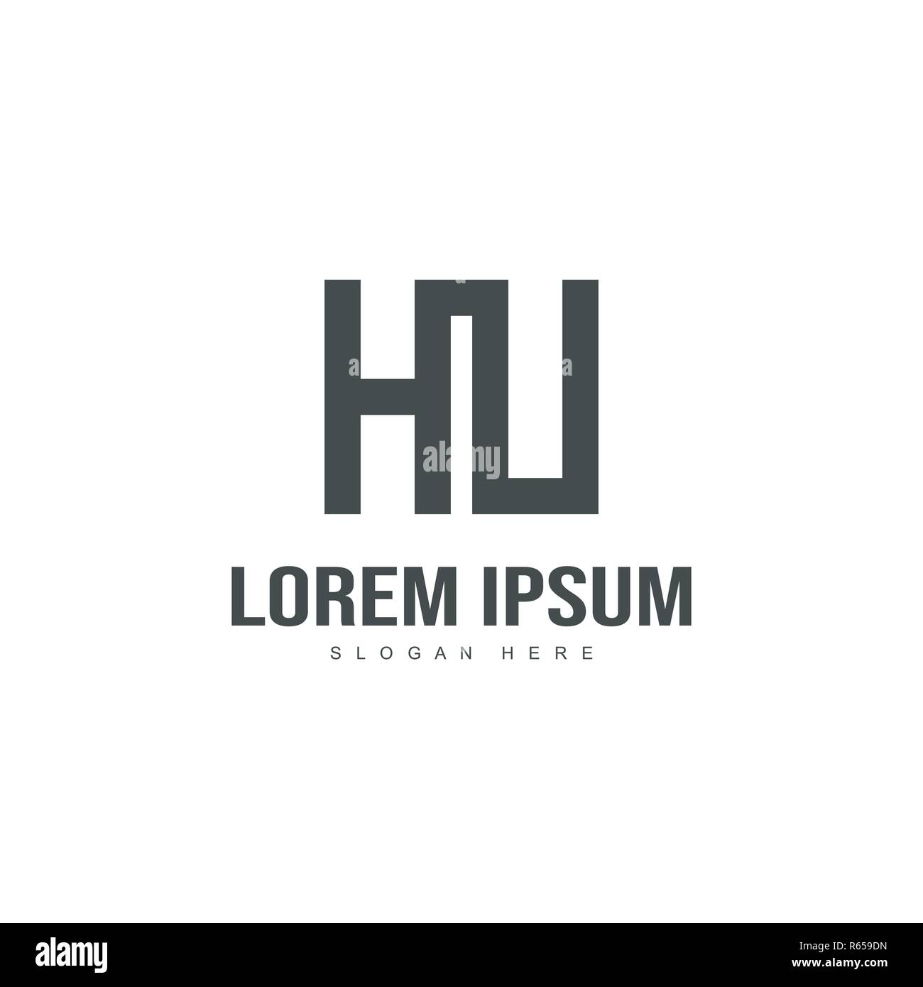 Initial letter logo design. Minimal letter logo template design Stock ...