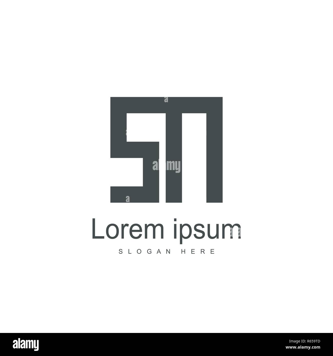 SN Letter logo design. Initial letter logo template Stock Vector Image ...