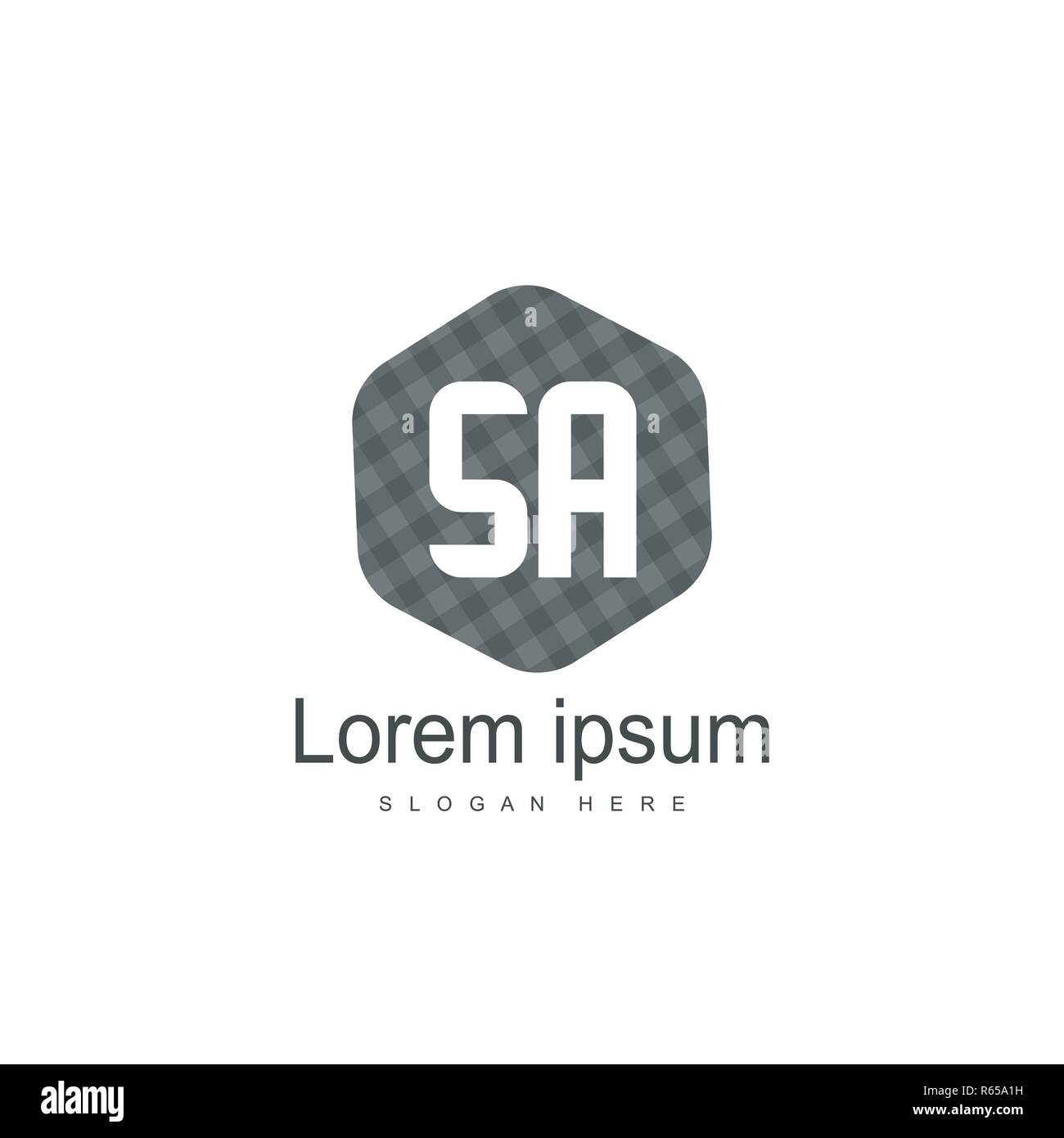 SA Letter logo template. Initial letter logo design Stock Vector Image ...
