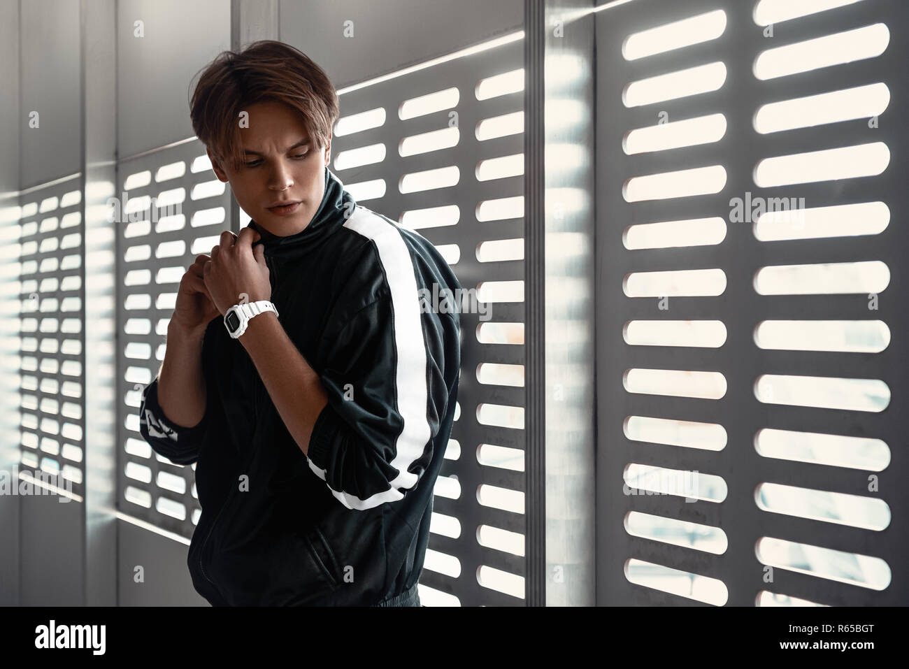 Posing at window hi-res stock photography and images - Alamy