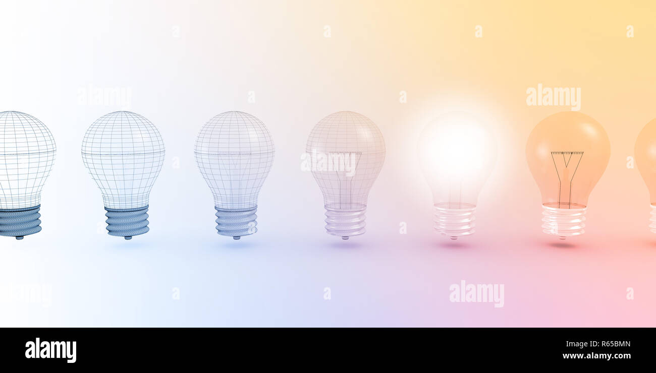 Creative Light Bulb Idea Stock Photo - Alamy