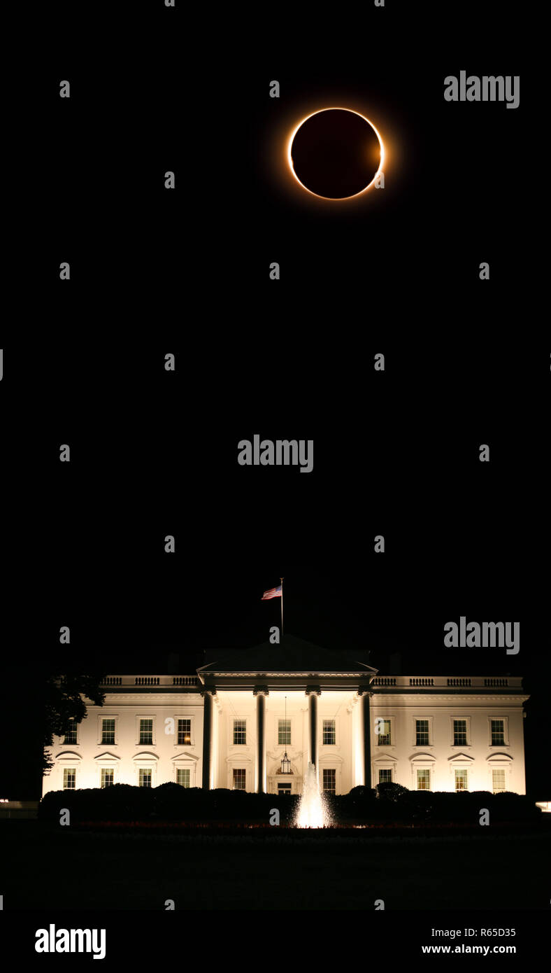 White house vector silhouette hi-res stock photography and images - Alamy