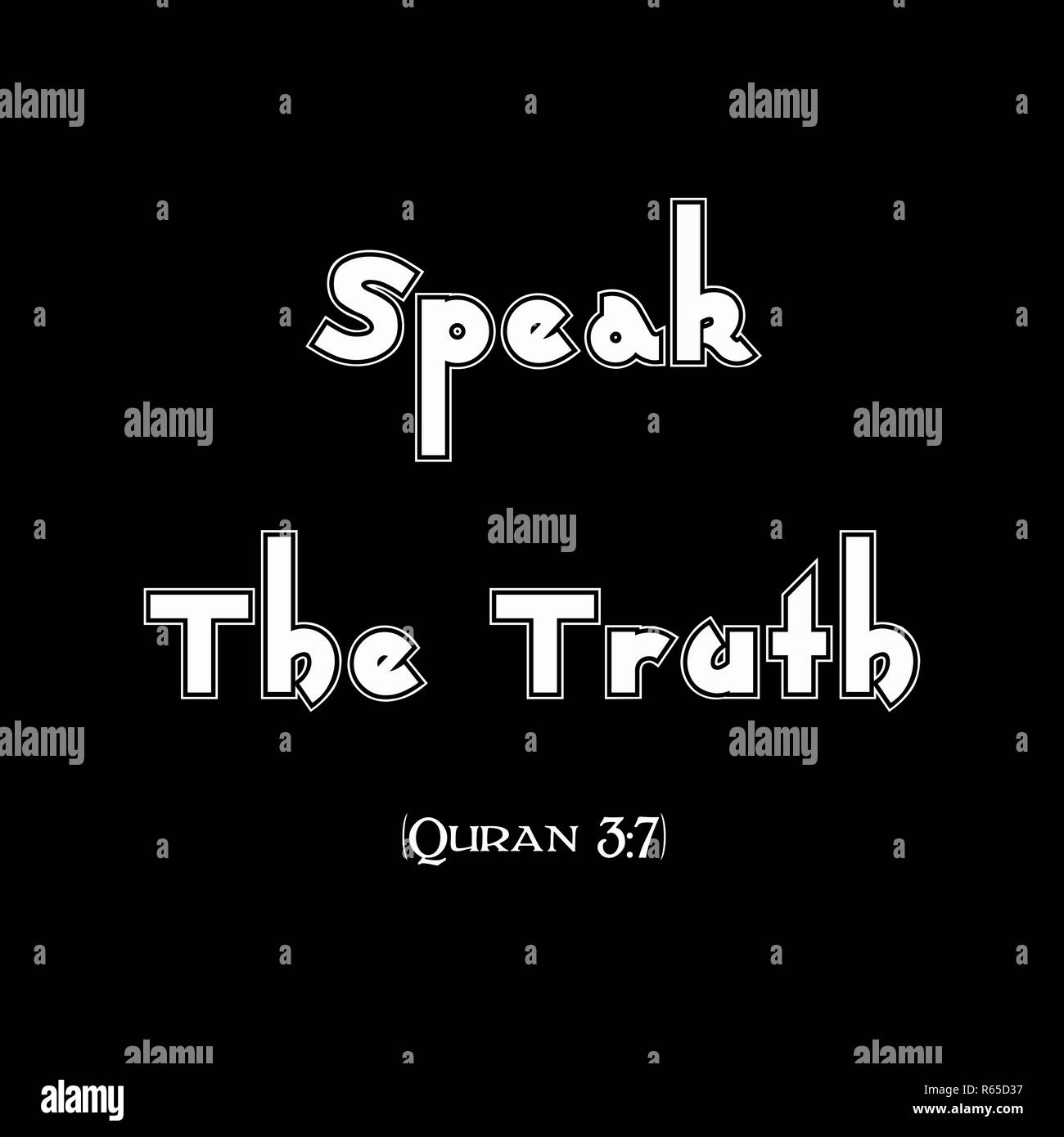 Quran quotation Black and White Stock Photos & Images - Alamy